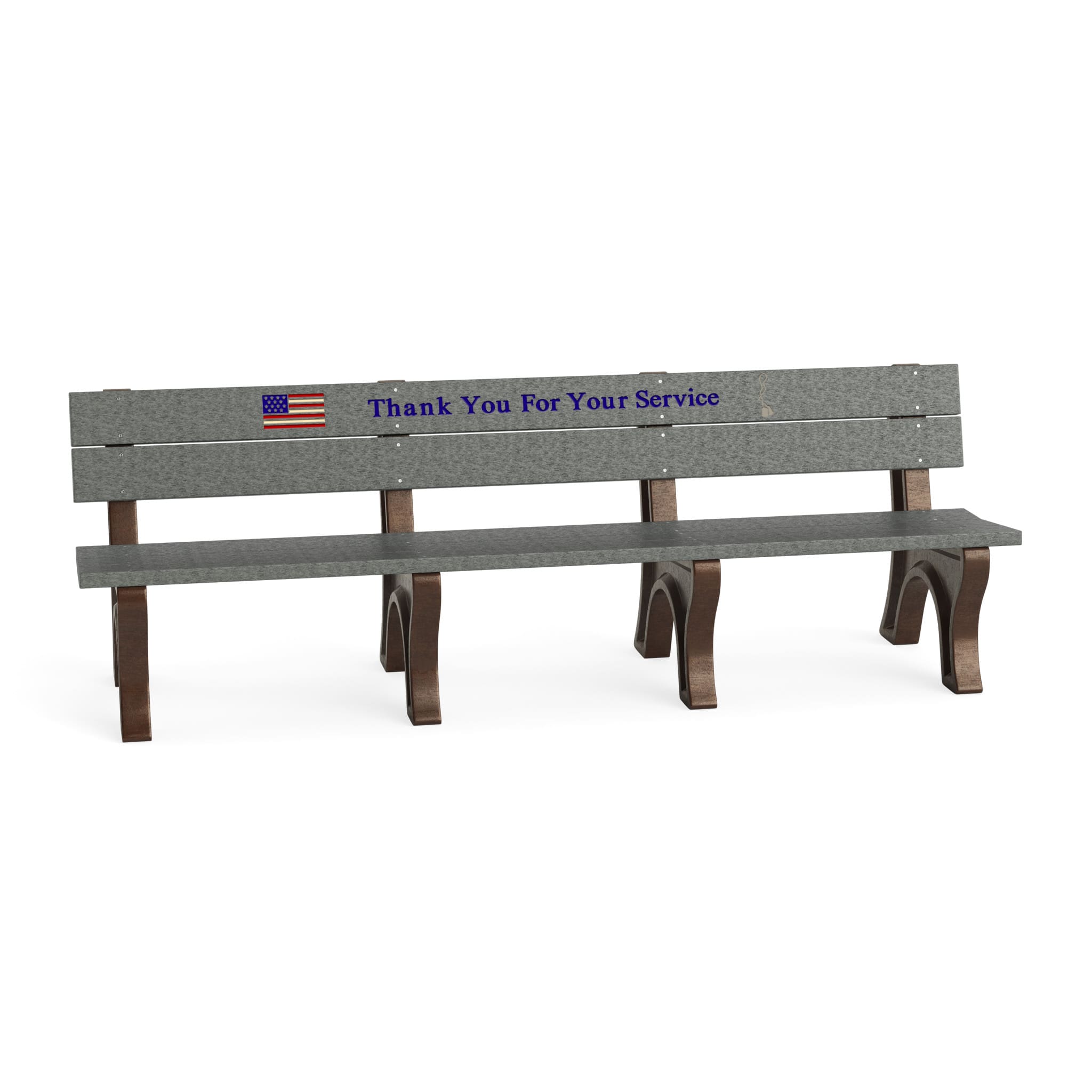 Veteran's 8' Bench | Polly Products